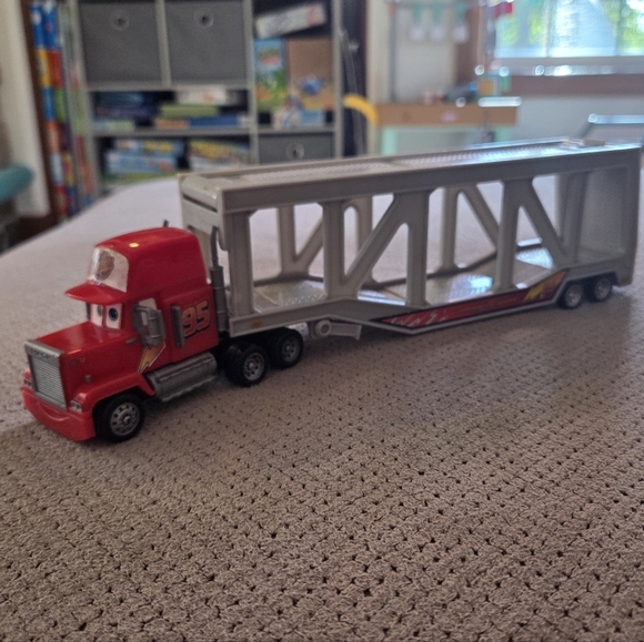 Pixar | Toys | Disney Pixar Cars Mack Superline Rusteze Transporter ...